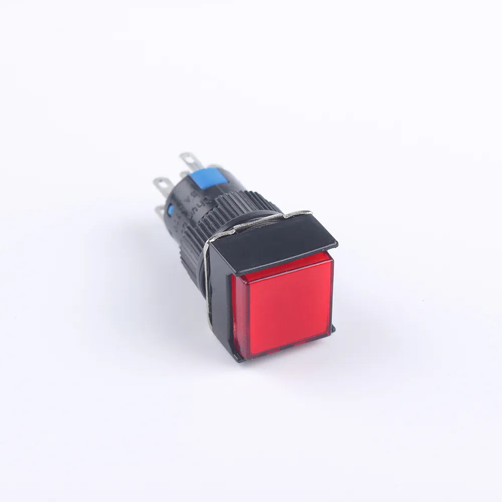 5x Square push buttons with integrated light